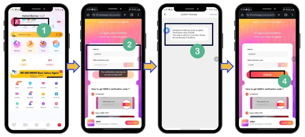 Become Agency - Mimi Live Official Website